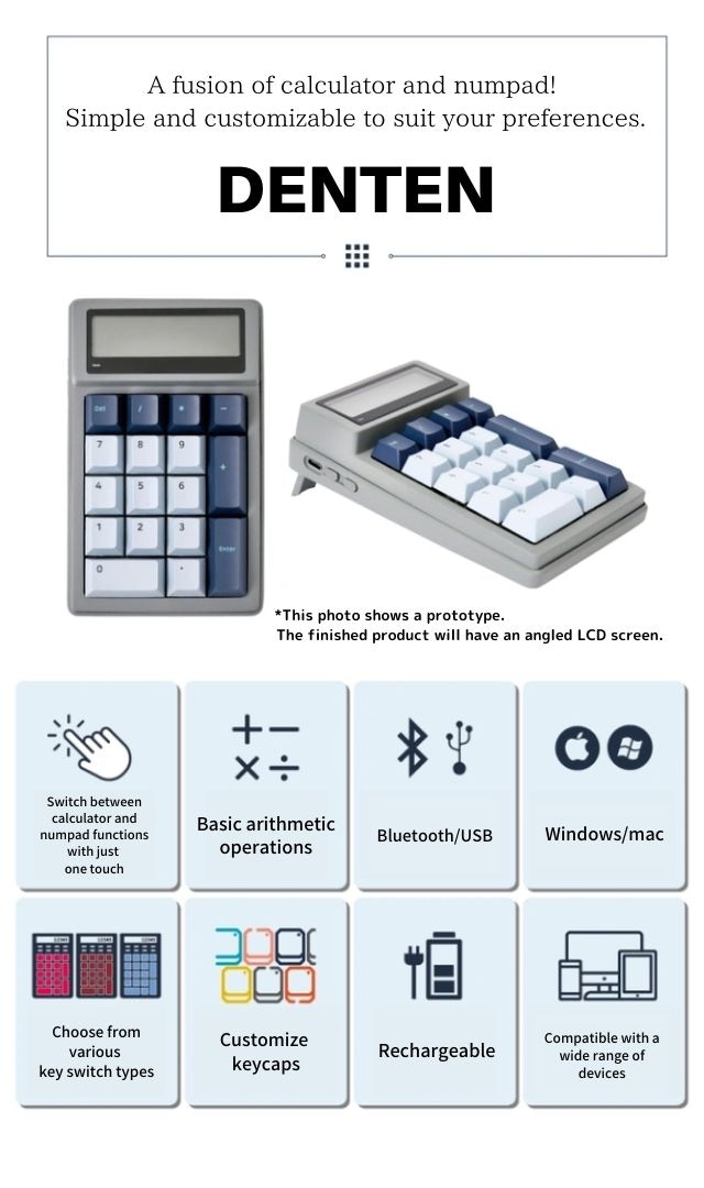 DENTEN 2-in-1 Calculator & Numpad - Promotion gift/Toy - Shenzhen ...